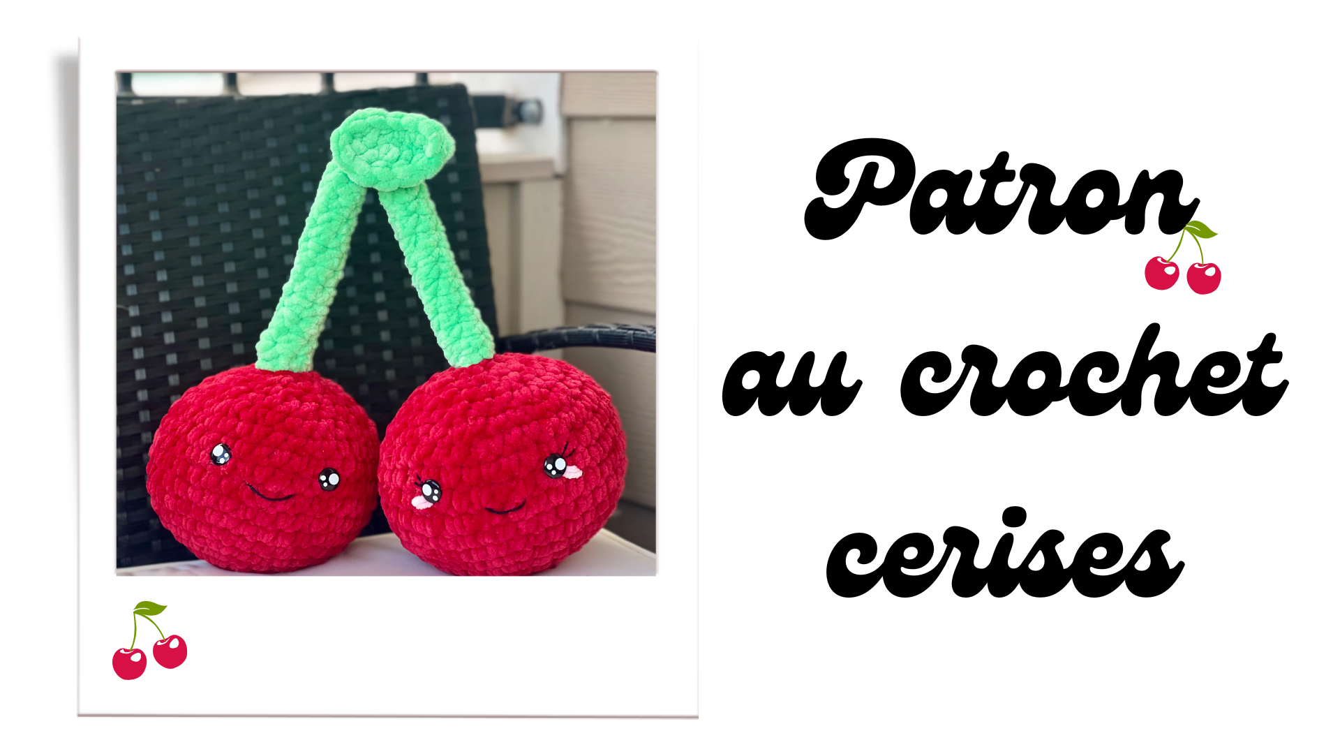 Cerises Géantes Patron Crochet Gratuit - Crochet Pink Pumpkin